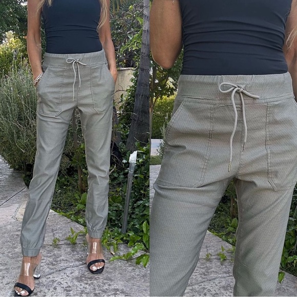 BEVY FLOG | Pants & Jumpsuits | Bevy Flog Tali Green Herringbone | Poshmark